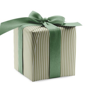 Wrapping Paper Green Patisserie Stripe {gift Wrap, Birthday, Holiday ...