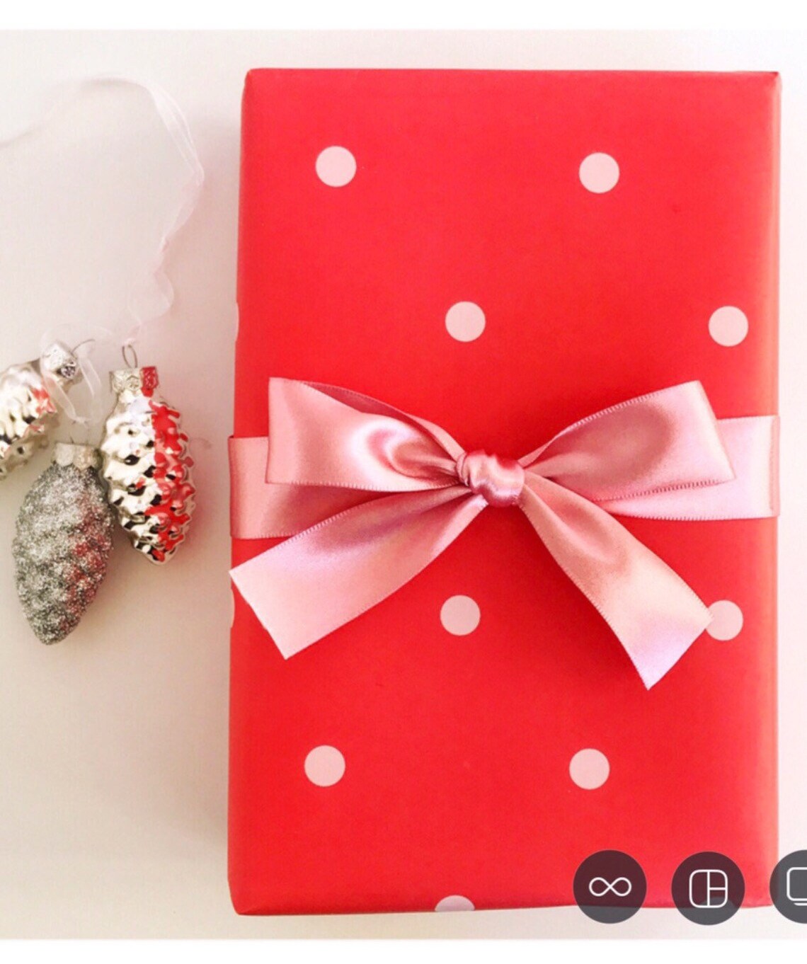 Wrapping Paper: Red and Blush Polka Dot {gift Wrap, Birthday, Holiday ...