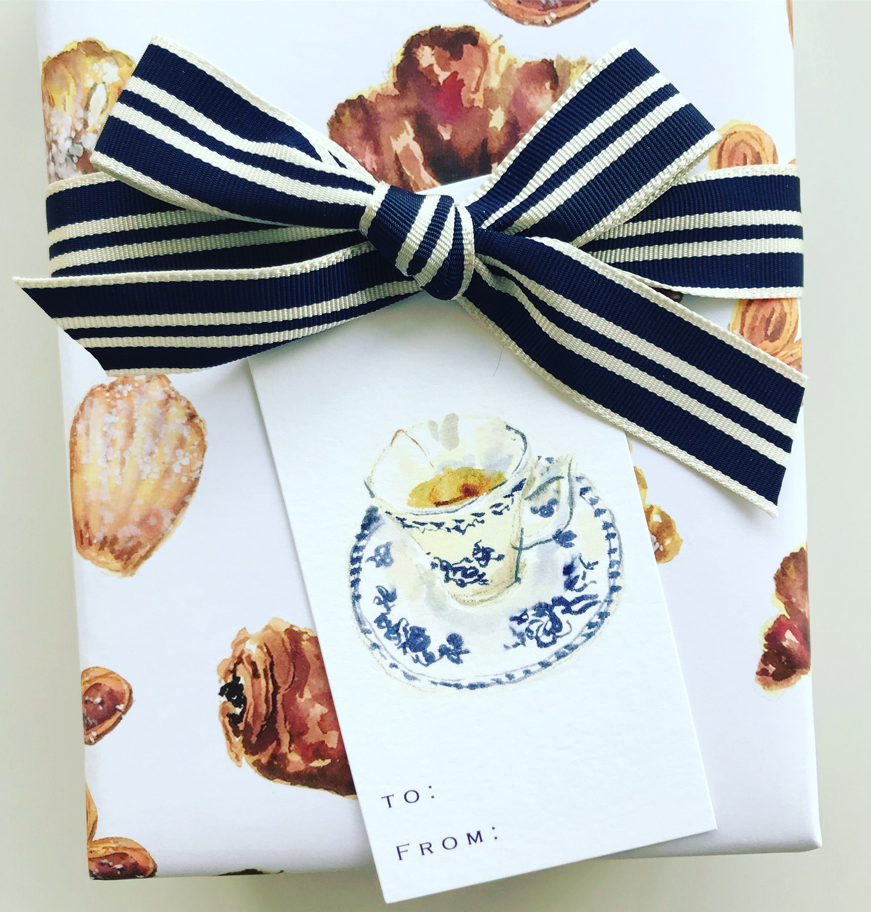 Wrapping Paper: French Bakery {gift Wrap, Birthday, Holiday, Christmas ...