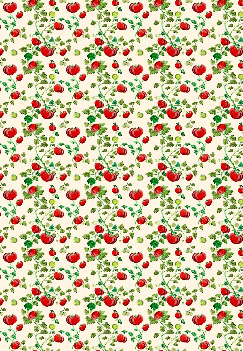 Vine Ripe Tomato Wrapping Paper {gift Wrap, Birthday, Summer, Wedding ...