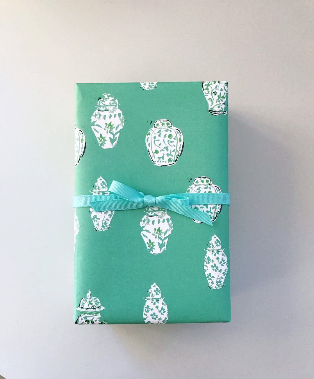 Mint Ginger Jar Wrapping Paper - Etsy