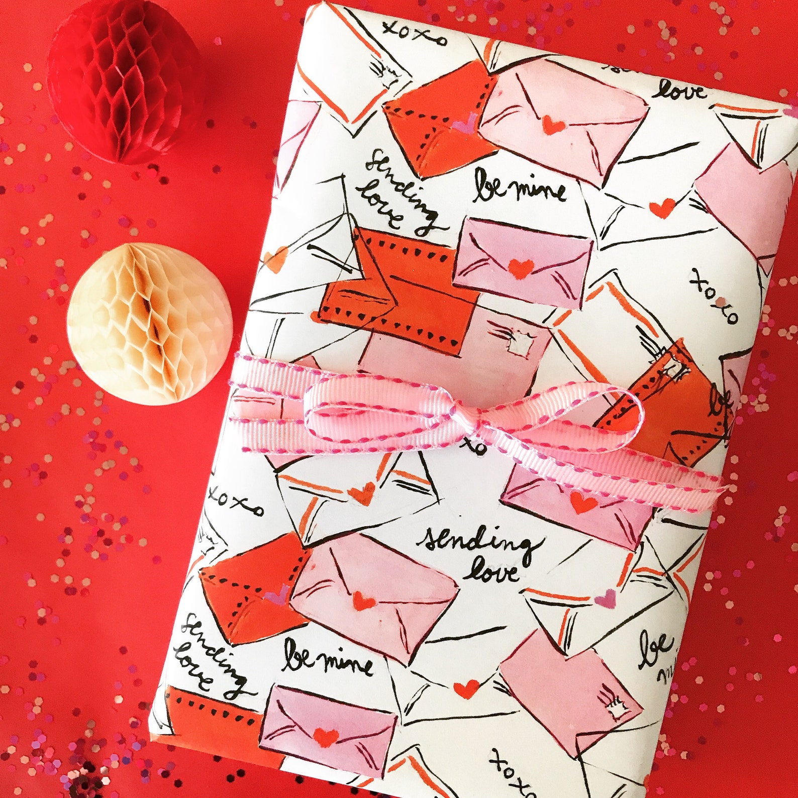 Wrapping Paper: Letters to My Valentine - Etsy