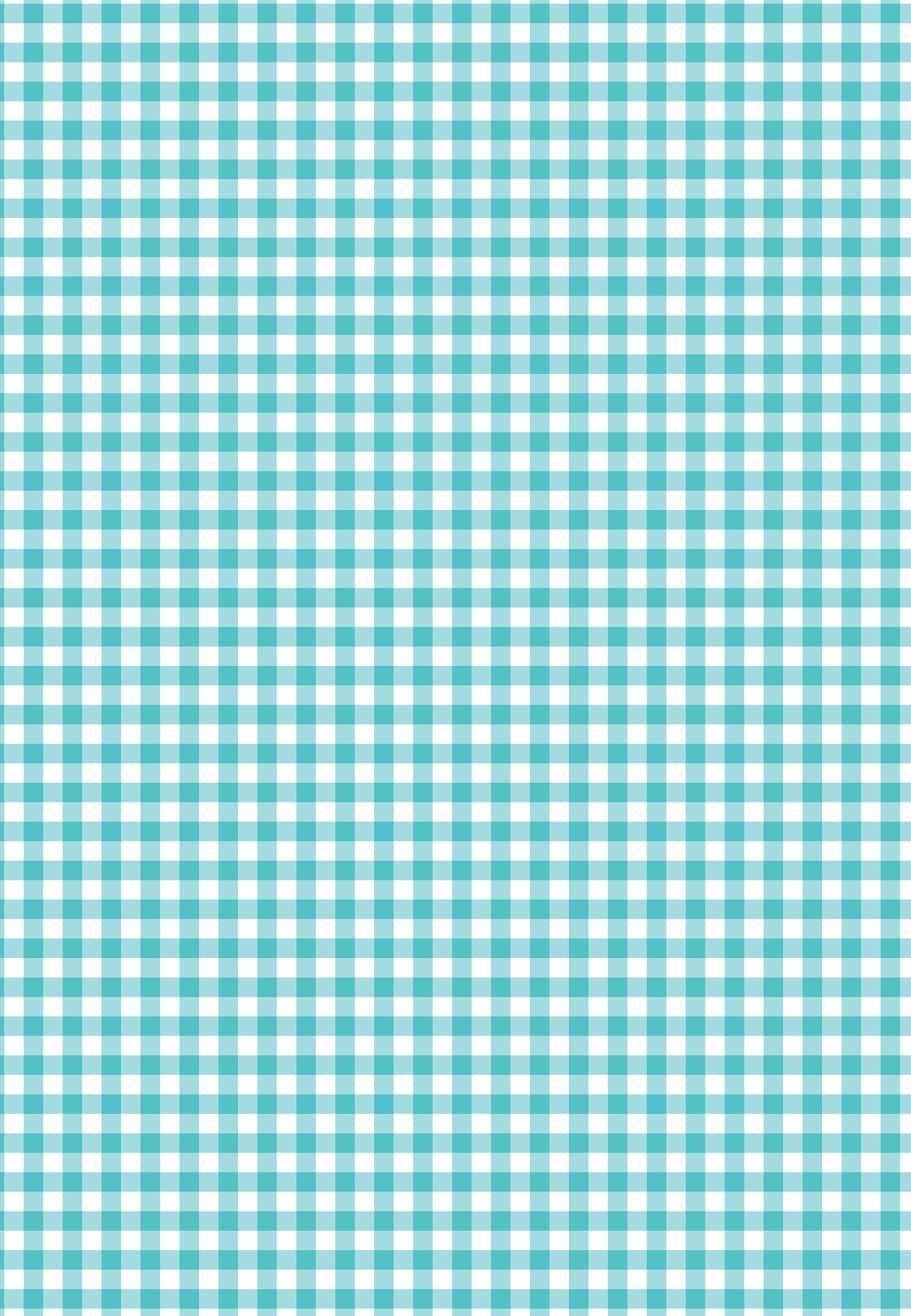 Wrapping Paper: Turquoise Gingham Gift Wrap Birthday | Etsy