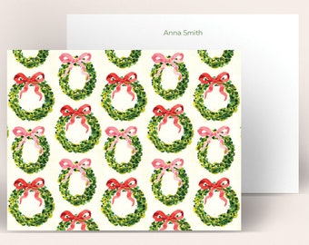 Personalized Stationery: Red Holiday Gloves stationary Notecards ...