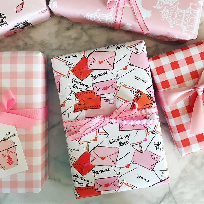 Wrapping Paper: Letters to My Valentine | Etsy