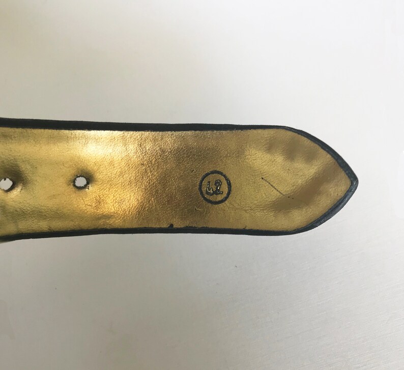 Belt Medusa Head Buckle Gold Vintage Black Belt Suede Leather Medusa ...