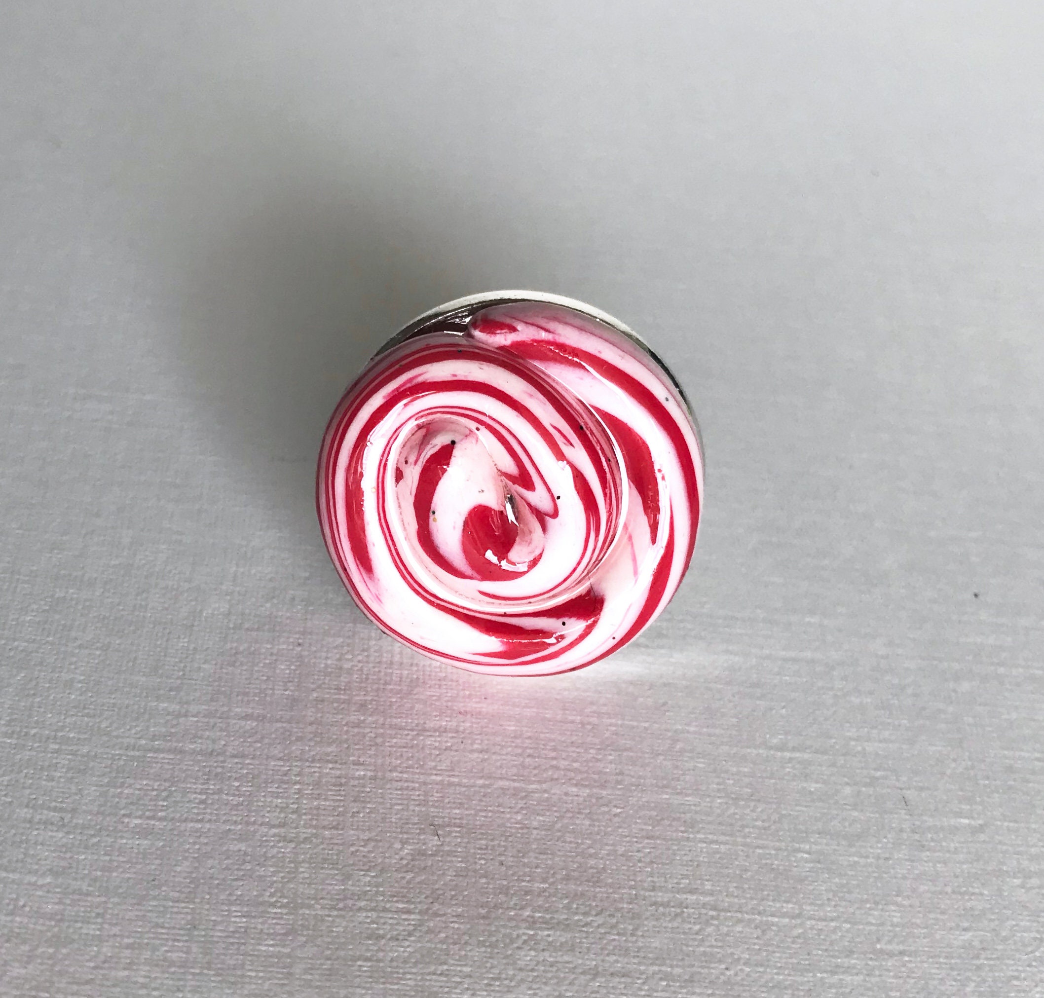 Ring Candy Cane Lollipop Handmade Big Ring Gift Summer Bonbon Ring Red ...