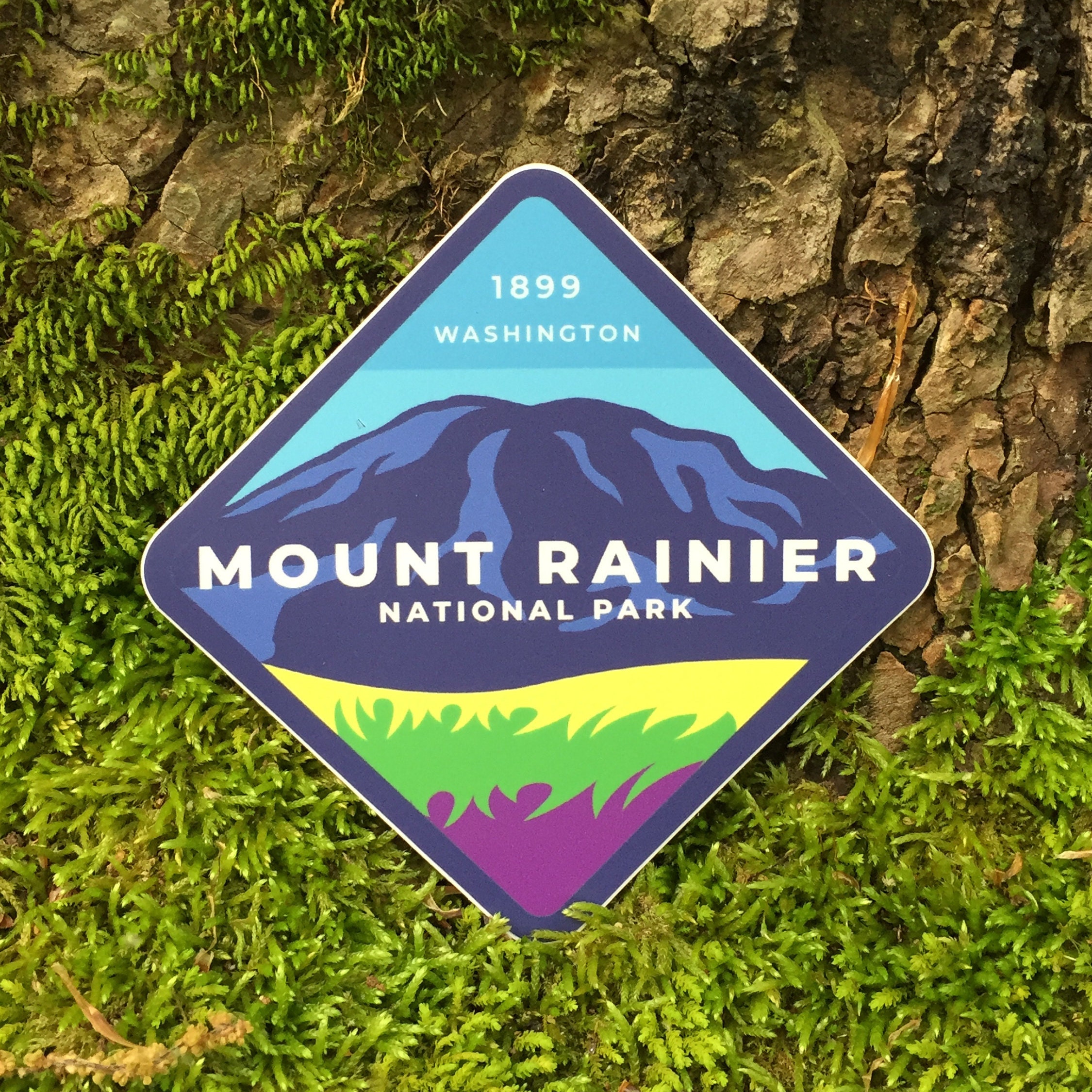 Mount Rainier National Park Sticker | Etsy