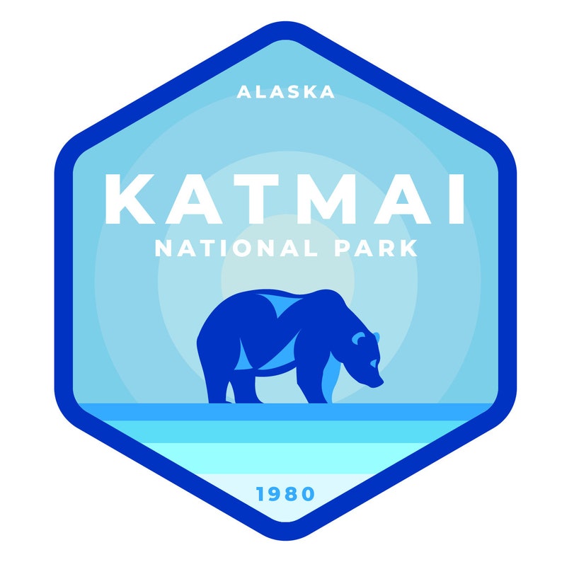 Katmai National Park Sticker - Etsy