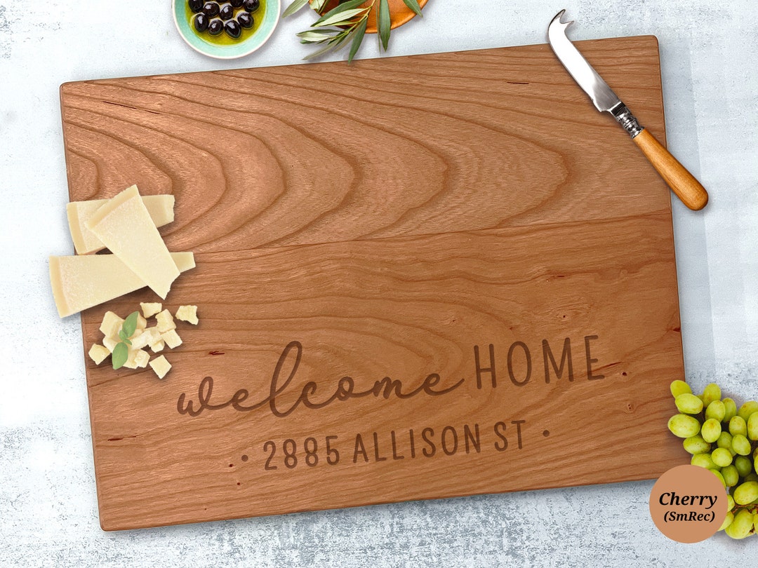 Engraved Welcome Home Cutting Board: Custom Realtor Client Gift - Etsy