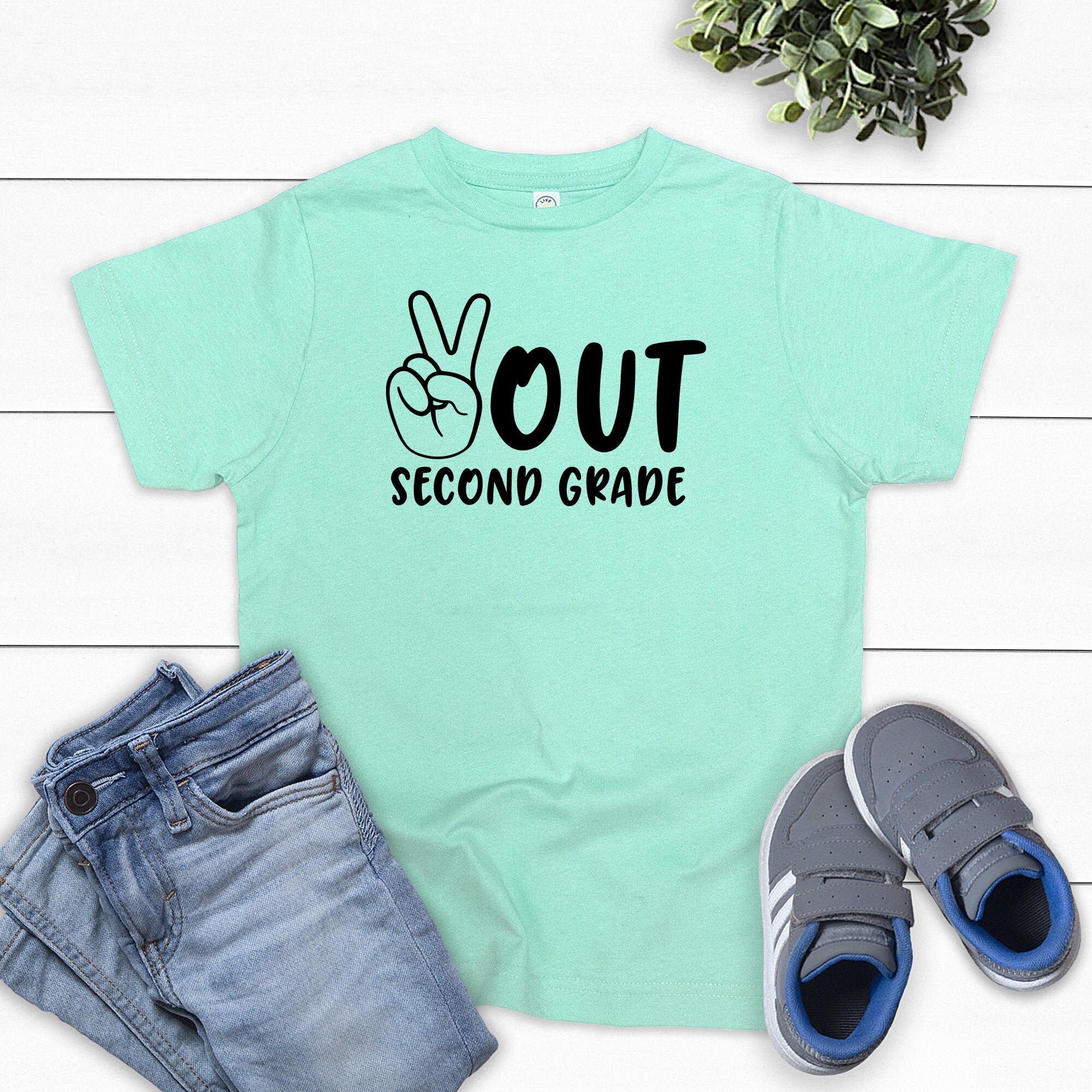 Peace Out Second Grade Peace Out Shirt Second Grade Peace | Etsy