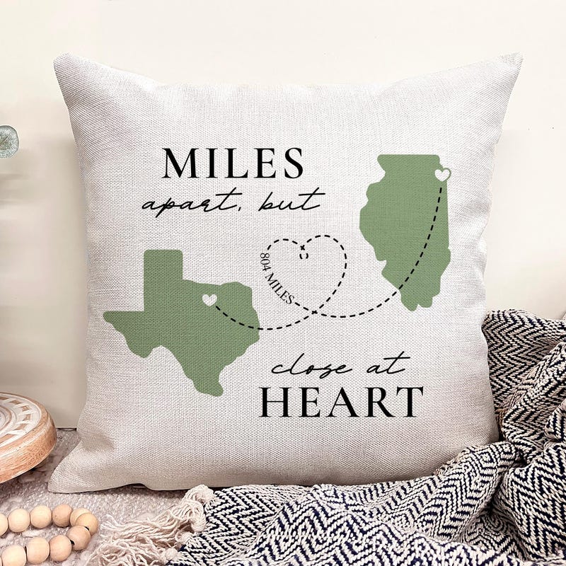 Friend Map Pillow - Etsy