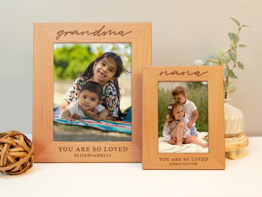 Grandma Picture Frame, Personalized Grandma Gift, Photo Frame Nana Gift ...