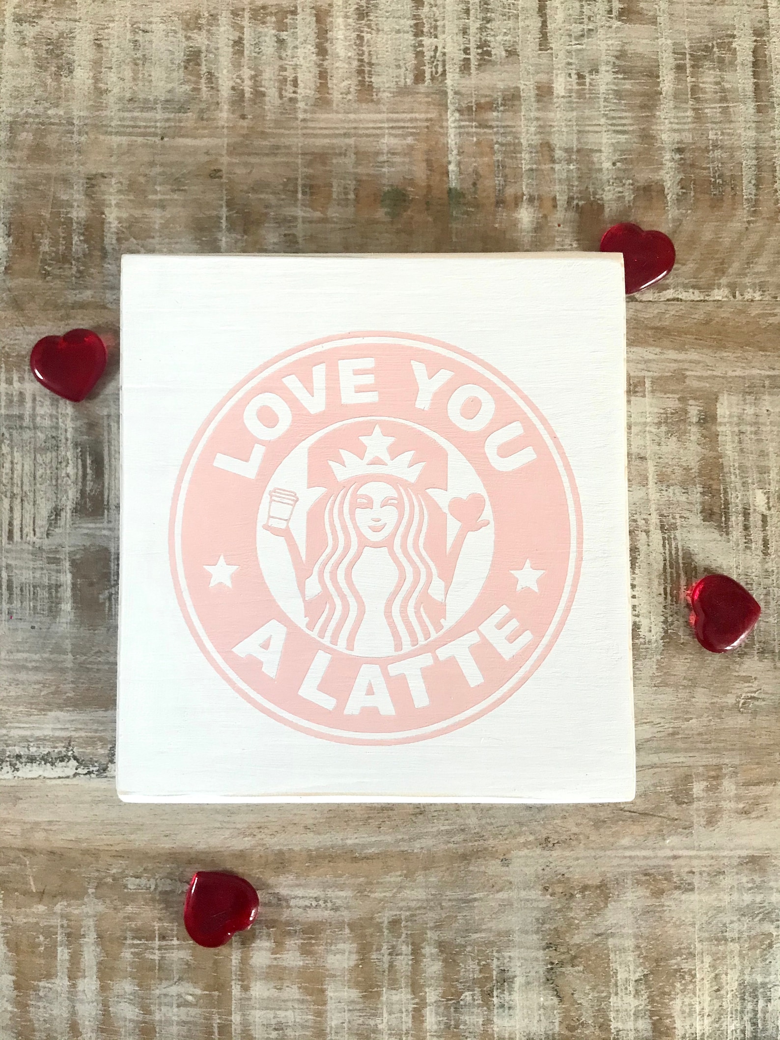 Starbucks Valentine's Day Decor / Starbucks Mini Sign / - Etsy