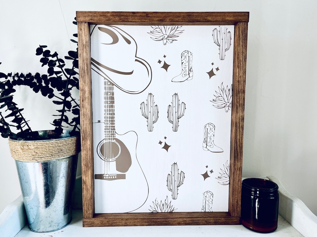 Western Signs Decor, Western Cowboy Art, Western Boho Decor ...