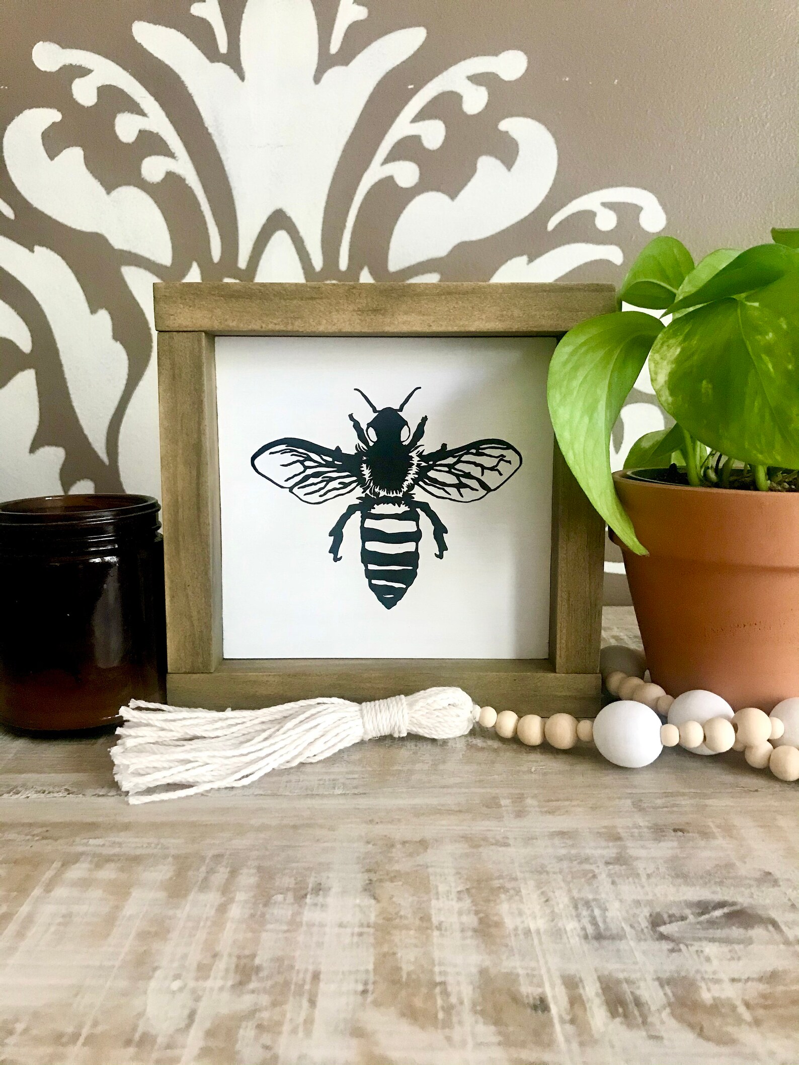 Bee Decor / Bee Sign / Honey Bee Decor / Bee Wall Art / Bumble | Etsy