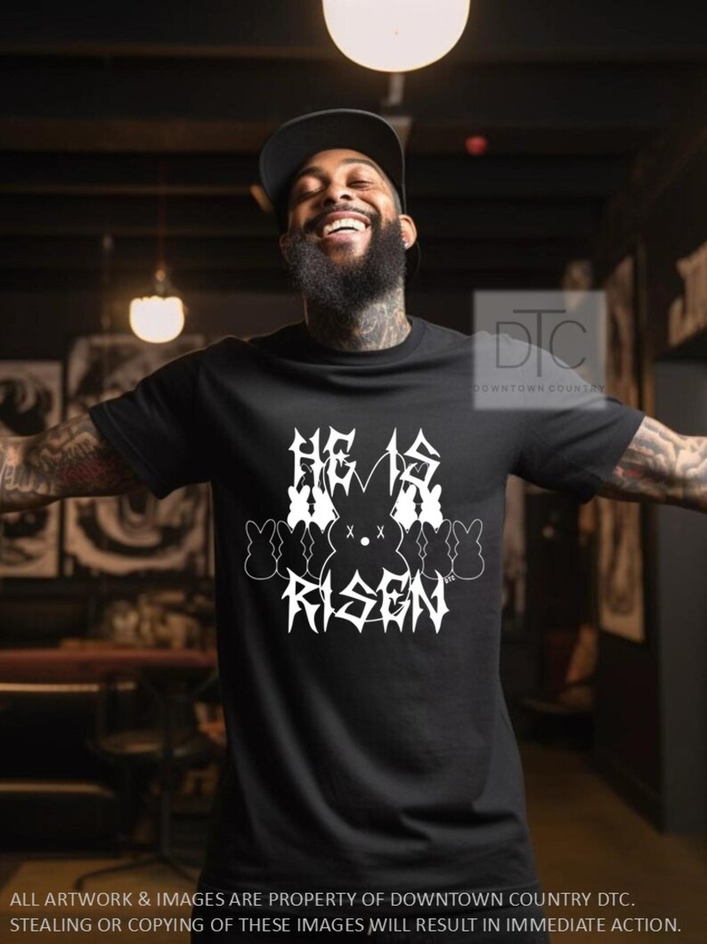 He is Risen Peep Easter Shirt, Heavy Metal Goth Tee - Etsy