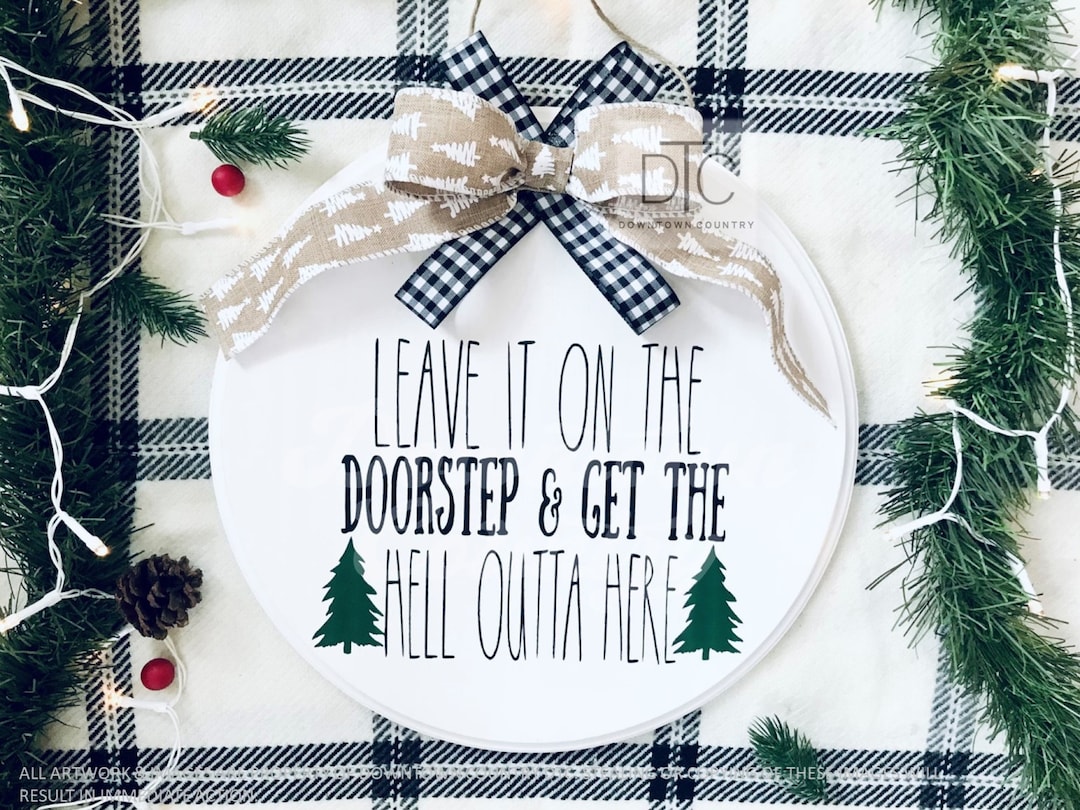 Home Alone Door Hanger, Christmas Door Sign, Front Door Decor, Gifts ...