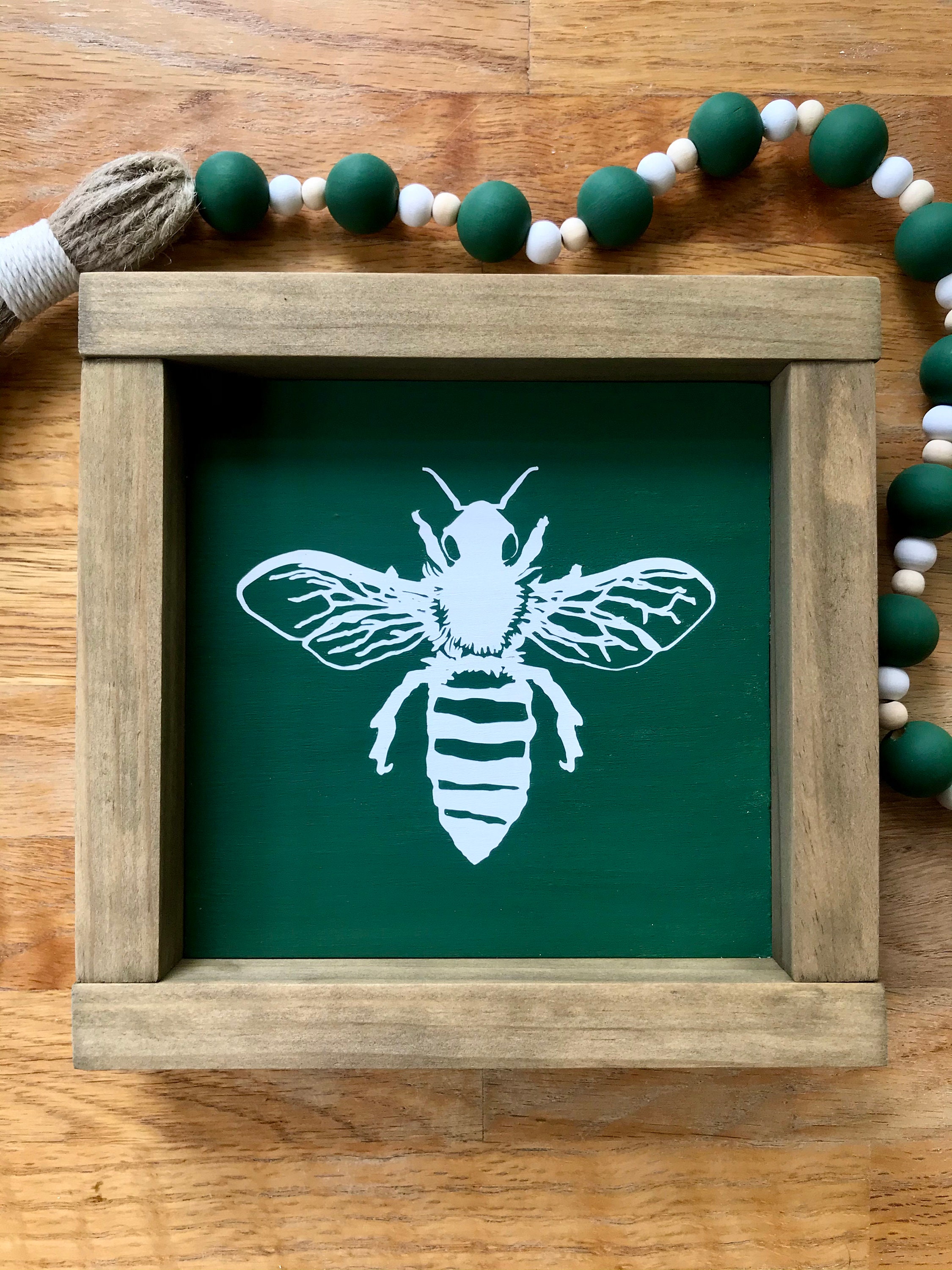 Bee Decor / Bee Sign / Honey Bee Decor / Bee Wall Art / Bumble | Etsy