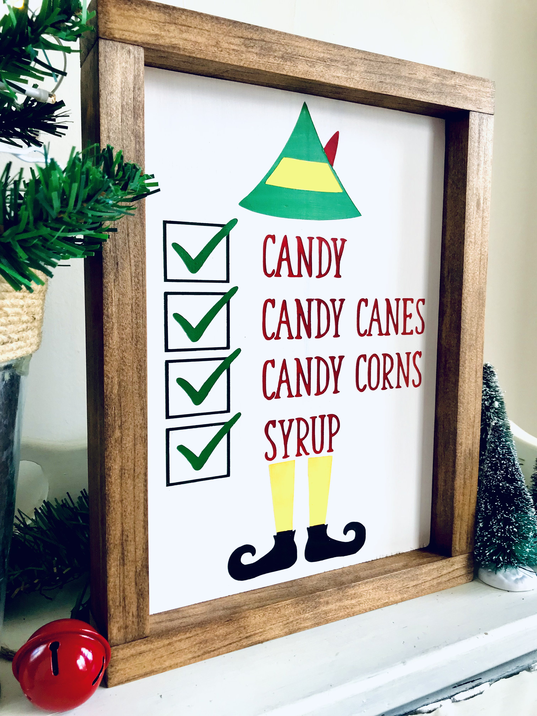 Elf Decor Buddy the Elf Sign Elf Food Groups Elf Quote - Etsy