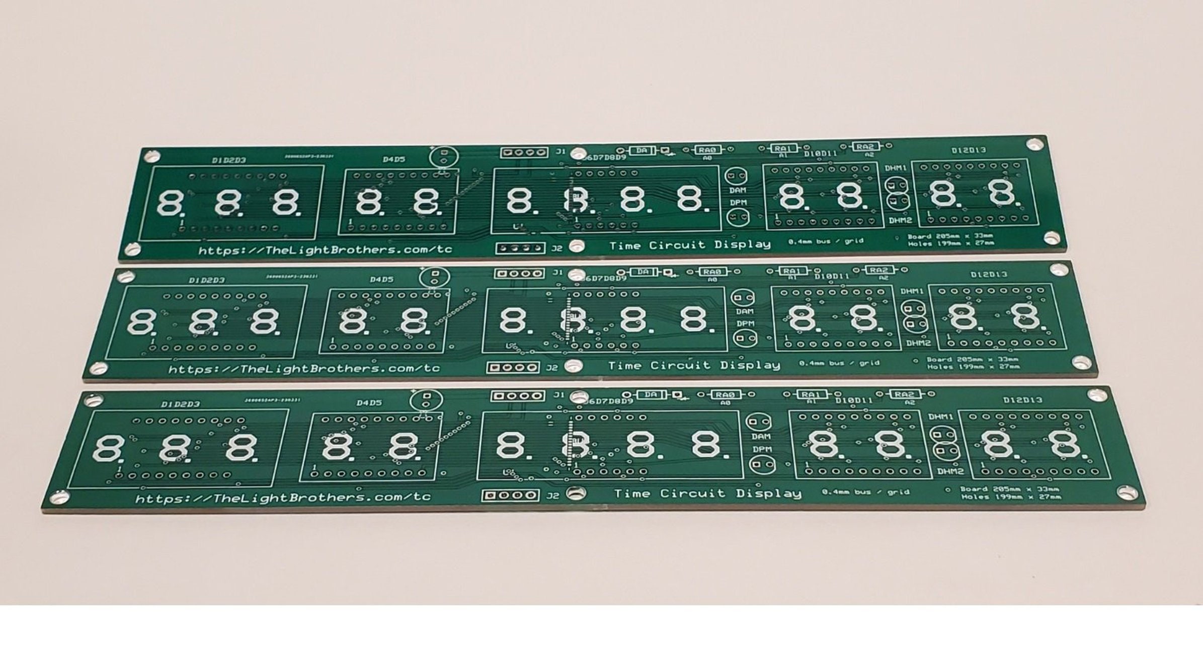 Delorean Time Circuit Display Kit - Etsy