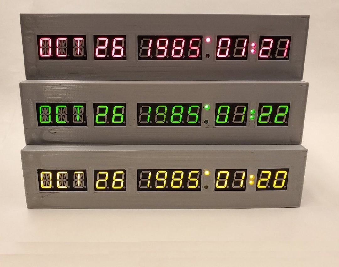 Delorean Time Circuit Display Kit - Etsy