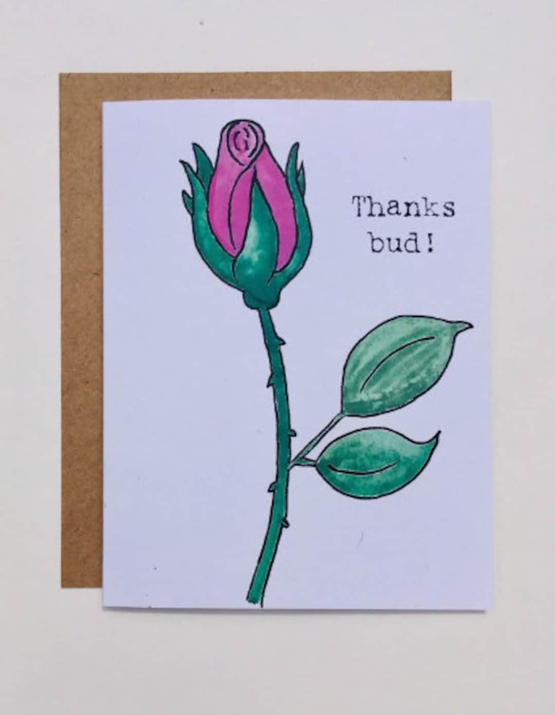 Thank You Plant Card - Etsy