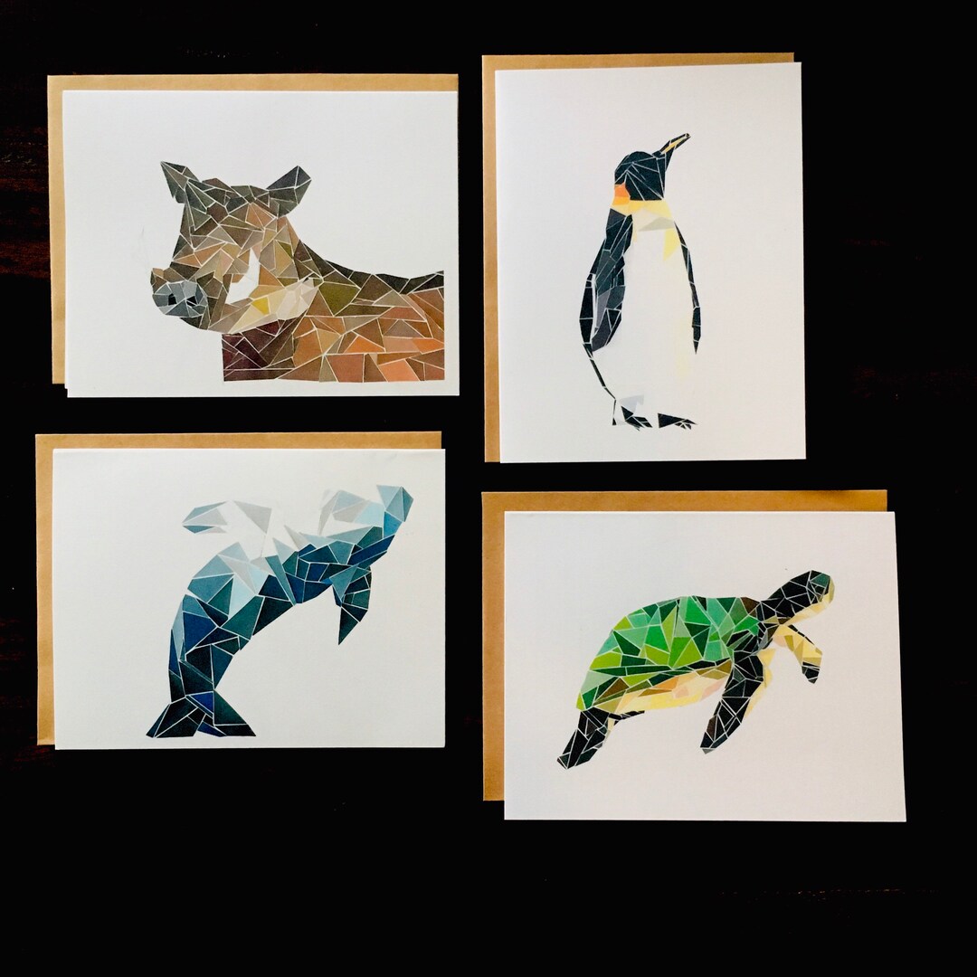 Animal Card Set - Etsy