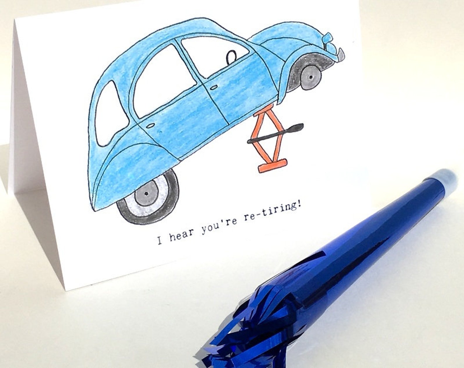 Car Retirement Card - Etsy