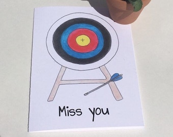 I Miss You This Much - Funny Card - General Greeting Card - Etsy