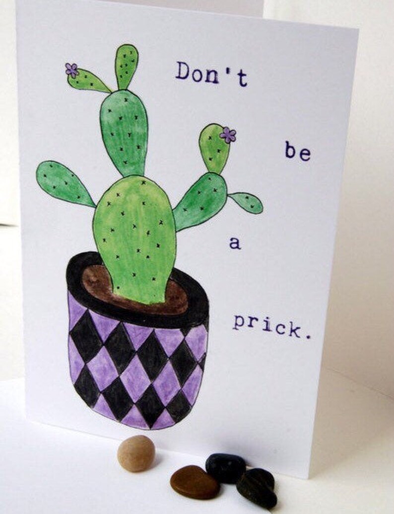 Cactus Birthday Card - Etsy