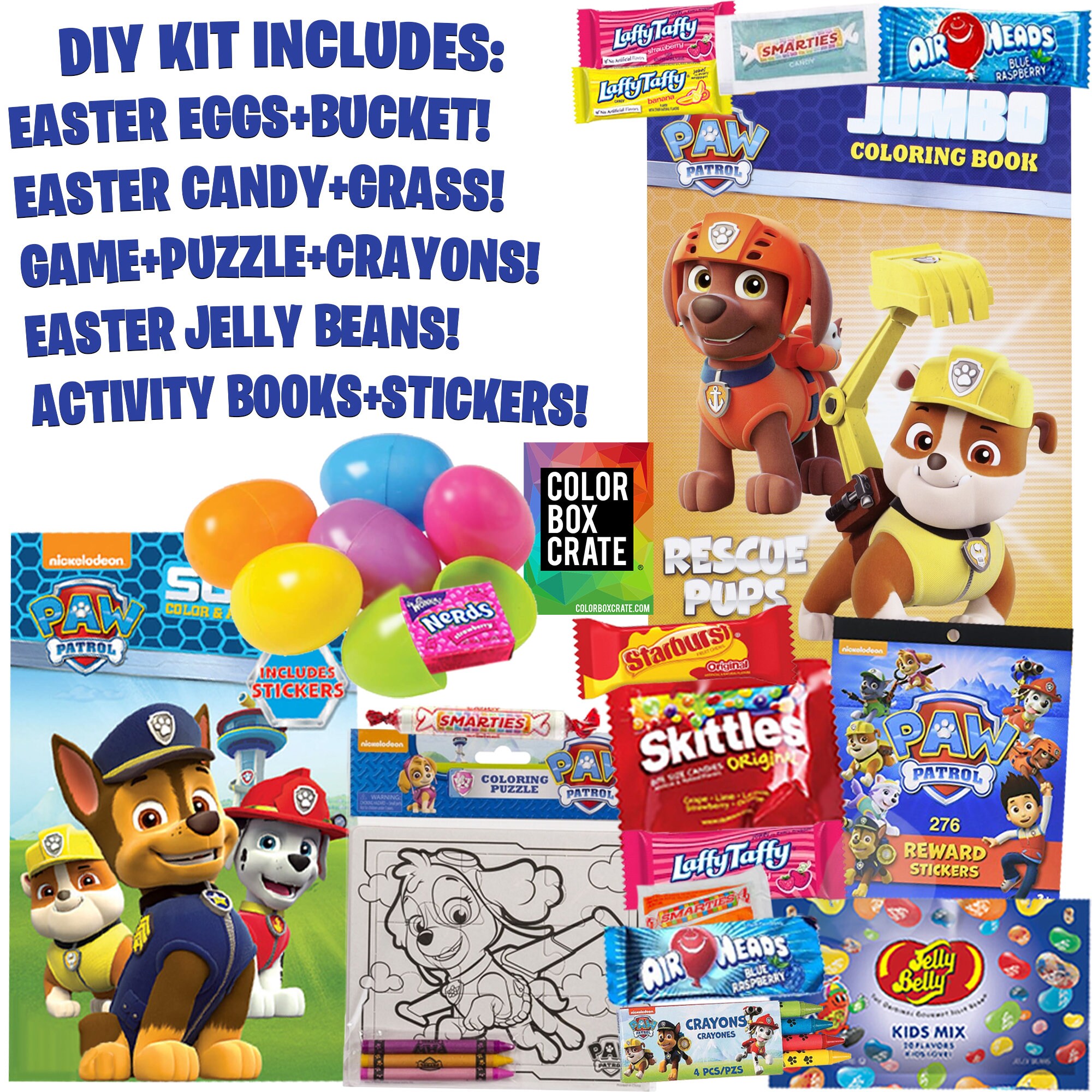 Paw Patrol Easter Basket DIY 25+ Pc Set, Paw Patrol Activities, Paw ...