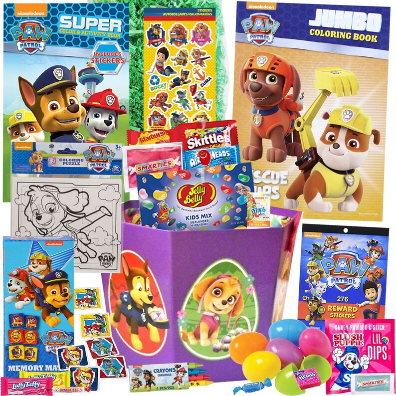 Paw Patrol Easter Basket DIY 25+ Pc Set, Paw Patrol Activities, Paw ...