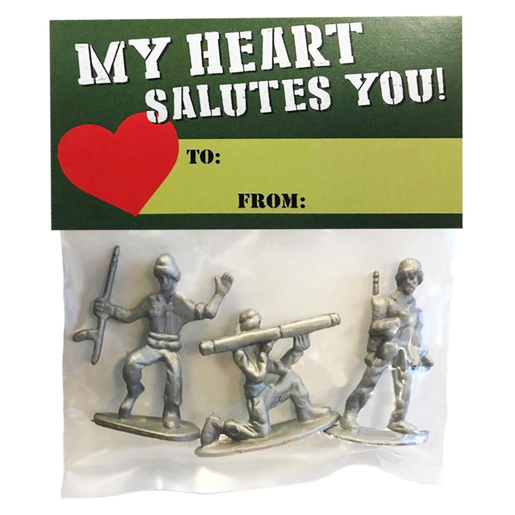 COLORBOXCRATE Army Men Valentine's Day Cards 10 Pack, Valentines Day ...