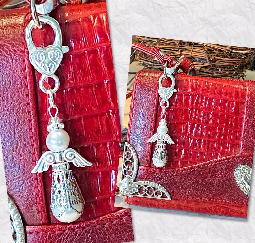 Guardian Angel Purse Charm, Angel Purse Charm, Angel Zipper Pull ...