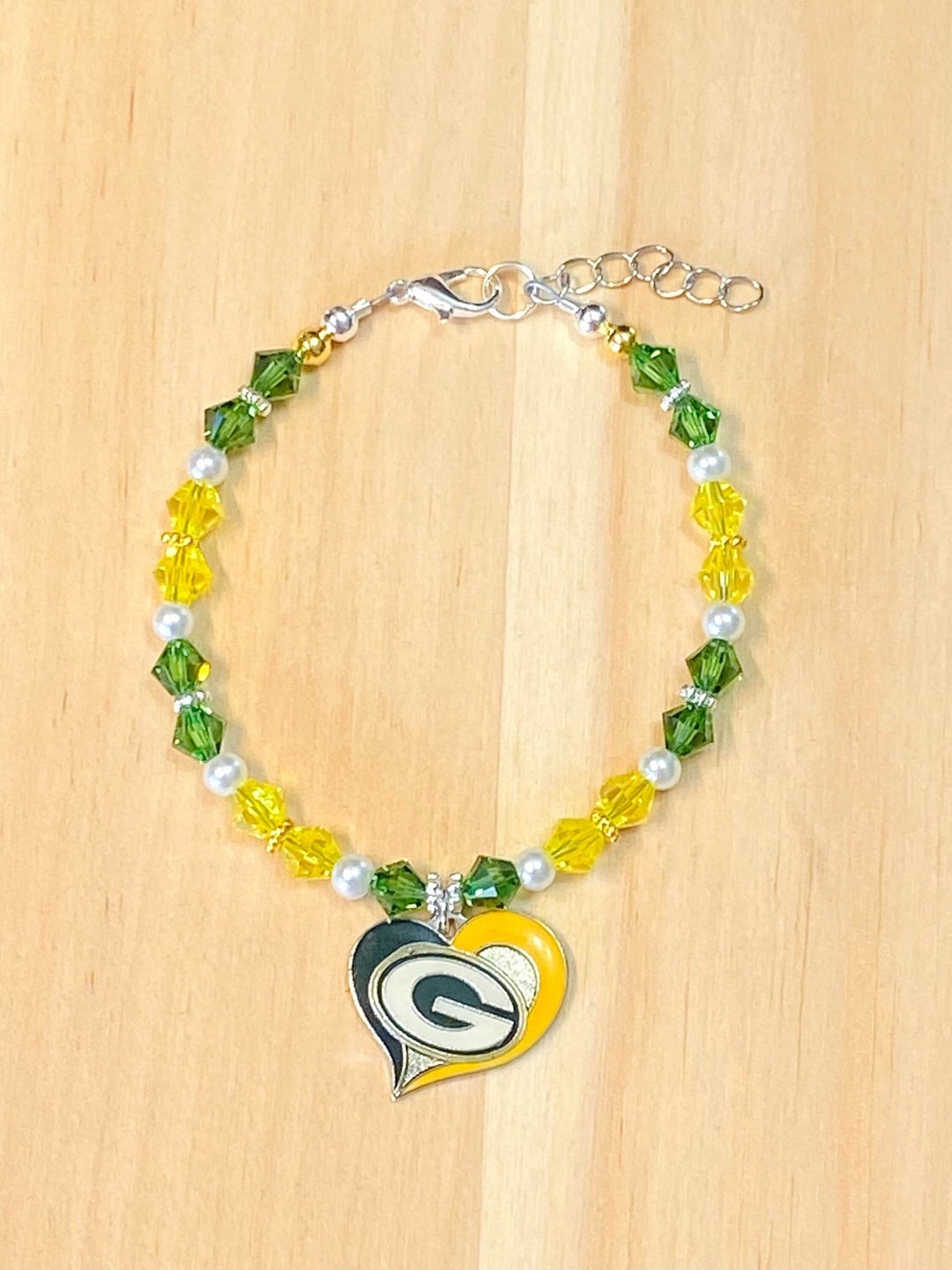 Green Bay Packer Bracelet, Packer Bracelet, Green Bay Bracelet ...