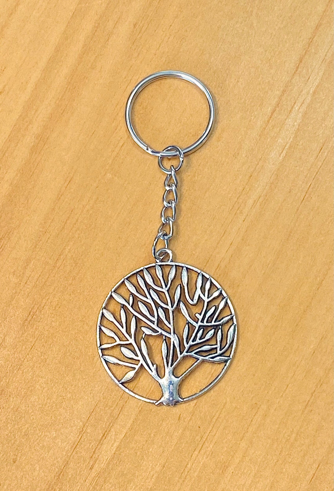 Tree of Life Keychain, Tree of Life Key Ring, Silver Keychain, Womens ...