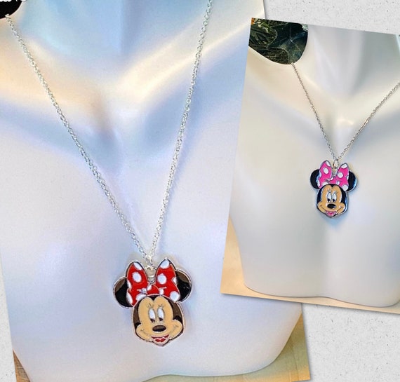 Minnie Necklace Girls Cartoon Necklace Minnie Chain Kids - Etsy