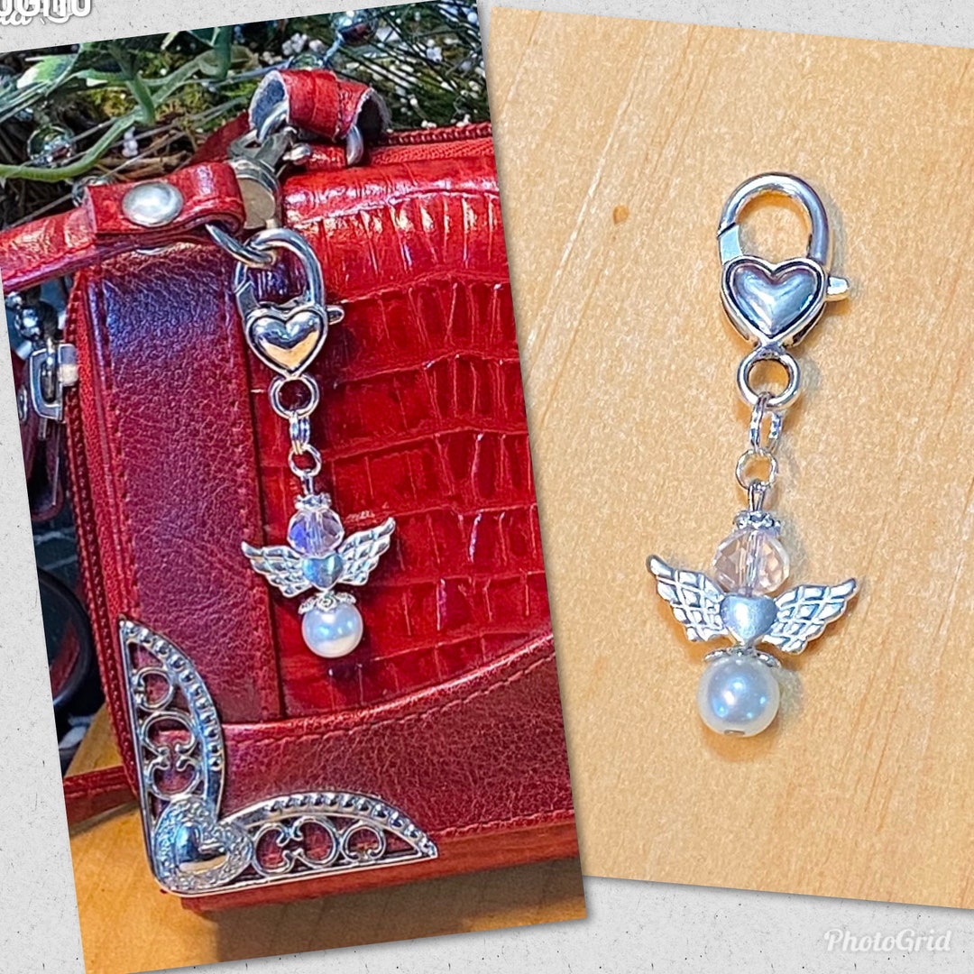 Guardian Angel Purse Charm Angel Purse Charm Angel Zipper - Etsy