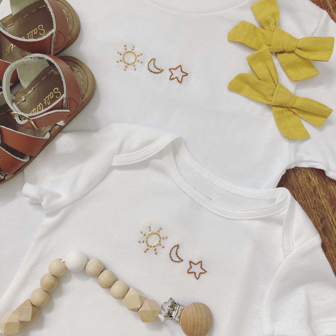 Sun Moon Stars Baby Onesie®embroidered Onesie®you Are My | Etsy