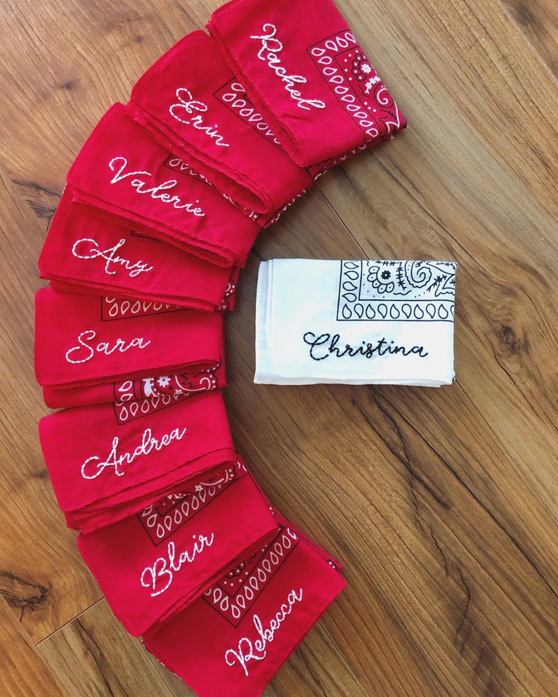 Personalized Bandana Custom Bandana Monogrammed Bandana - Etsy