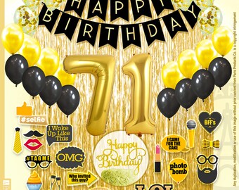 71st Birthday Cake Topper - Etsy