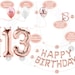 13th Birthday Decorations, 13 Birthday Party Supplies 13 Rose Gold ...