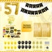 57th Birthday Decoration Black and Gold for Boy & Girl 57th - Etsy