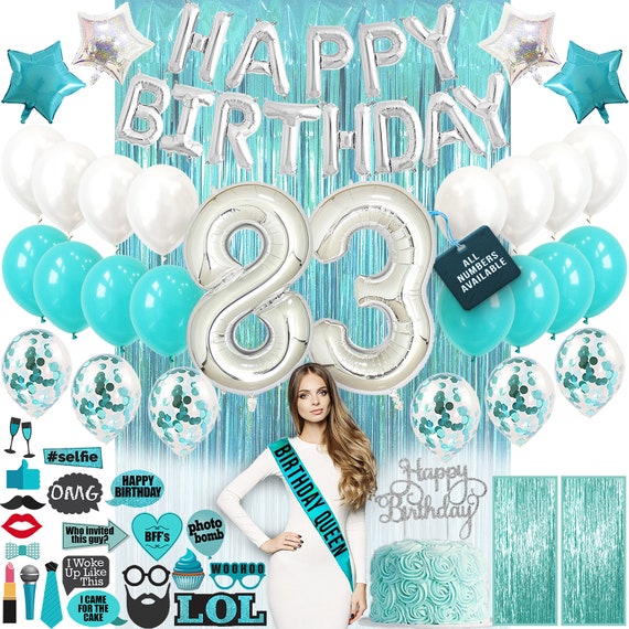 83rd Birthday Decorations 83rd Birthday Party Supplies 83rd - Etsy