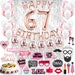 67th Birthday Decorations, Birthday Party Supplies, 67th Birthday ...