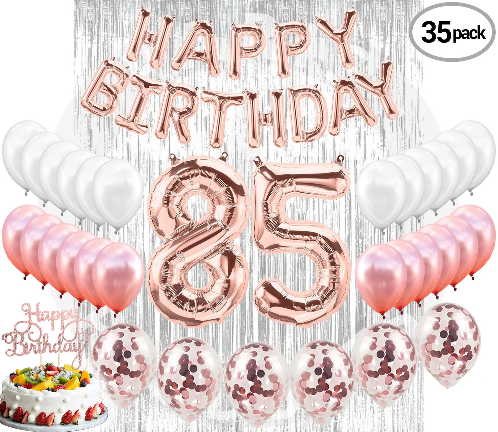 85th Birthday Decorations Party Supplies Rose Gold Party - Etsy