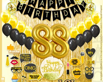 88th Birthday Cake Topper - Etsy