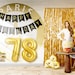 78th Birthday Decoration Black and Gold for Boy & Girl 78th - Etsy