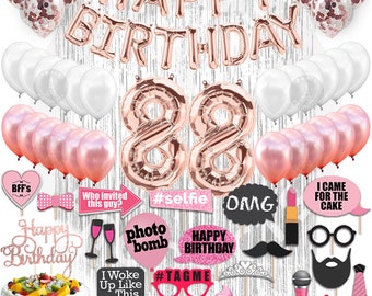 88th Birthday Topper - Etsy